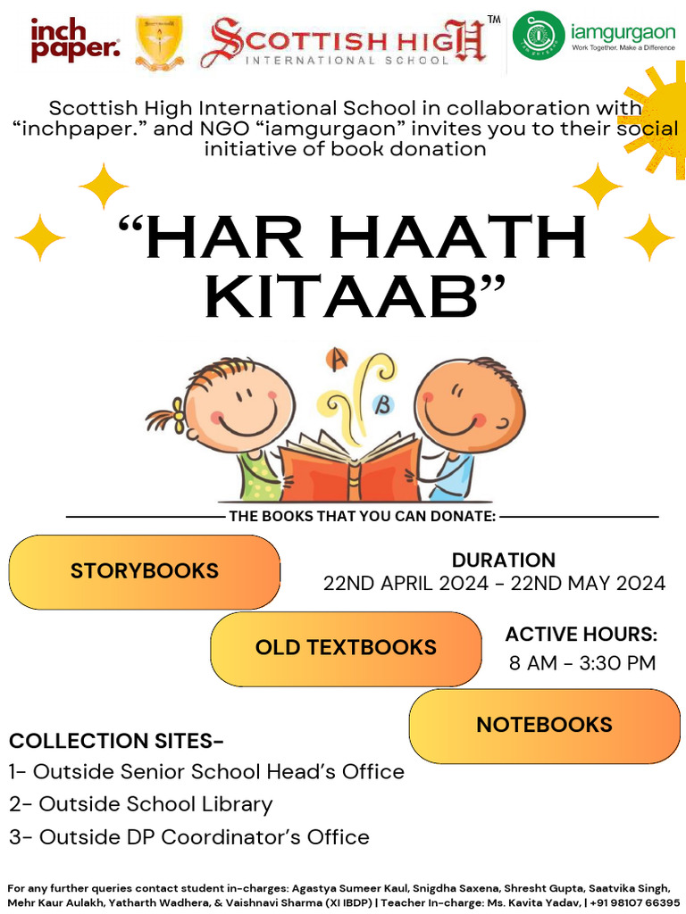Book Donation Drive Pdf