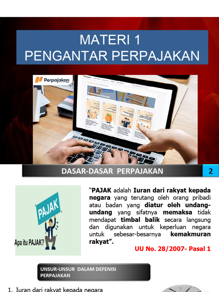 Materi Dasar-Dasar Perpajakan | PDF