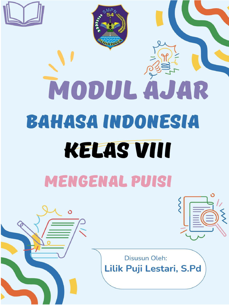 MODUL AJAR KELAS 8 BAB 5 MENGENAL PUISI LILIK PUJI LESTARI, S.PD | PDF