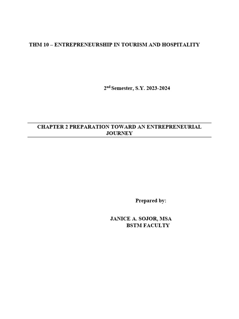 THM 10 - Chapter 2 | PDF | Entrepreneurship | Innovation