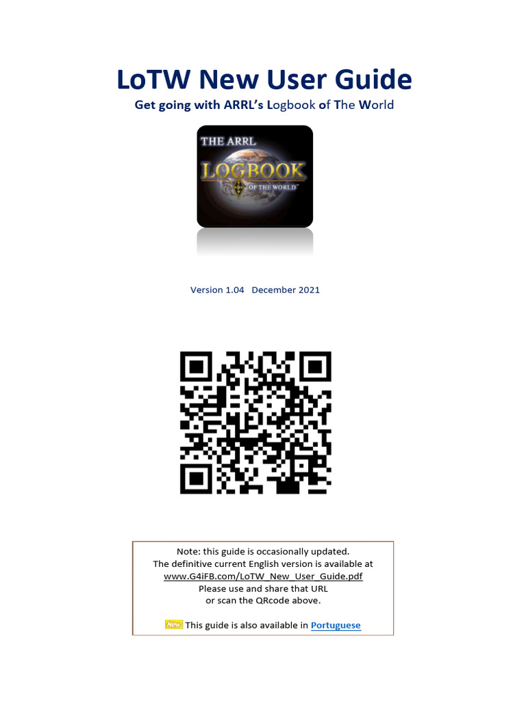 LoTW New User Guide | PDF | Computing