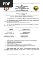 EO - Barangay Nutrition Council | PDF | Government