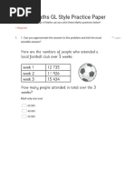Patterns Class6 Worksheet | PDF
