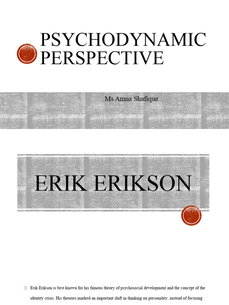 Psychodynamic Perspective 5 | PDF | Identity (Social Science ...