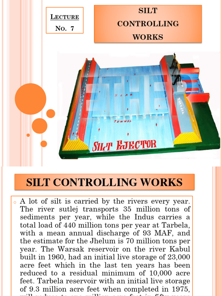 Silt Control in River Canals | PDF | River | Canal