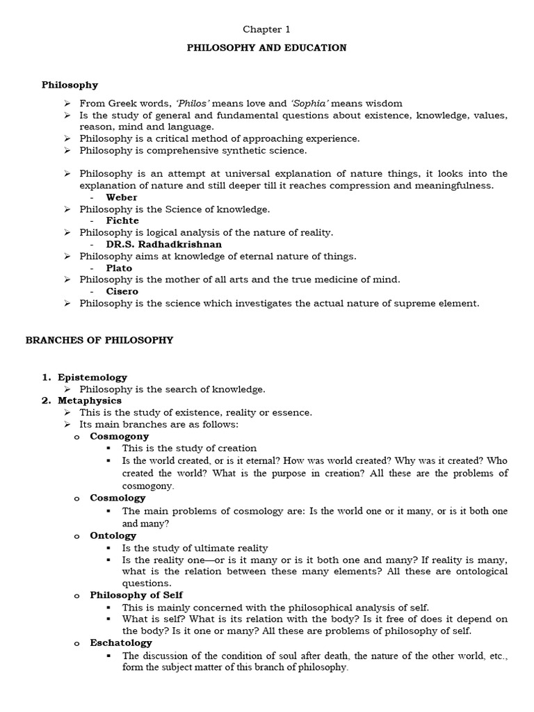 Philosophy and Education Explained | PDF | Philosophy Of Education ...