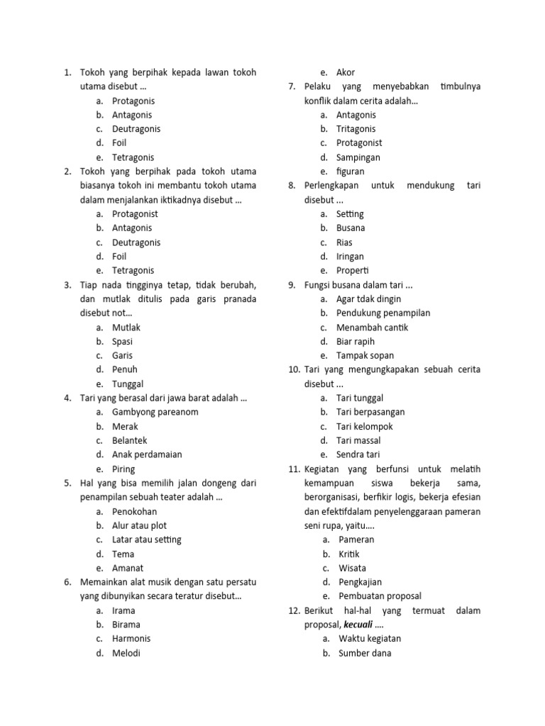 Am SBK 2024 | PDF | Seni & Disiplin Bahasa | Seni