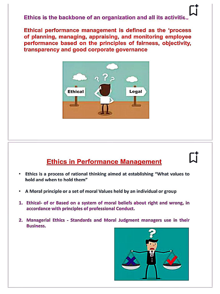 unit-1-Topic-Ethical in Performance Management | PDF