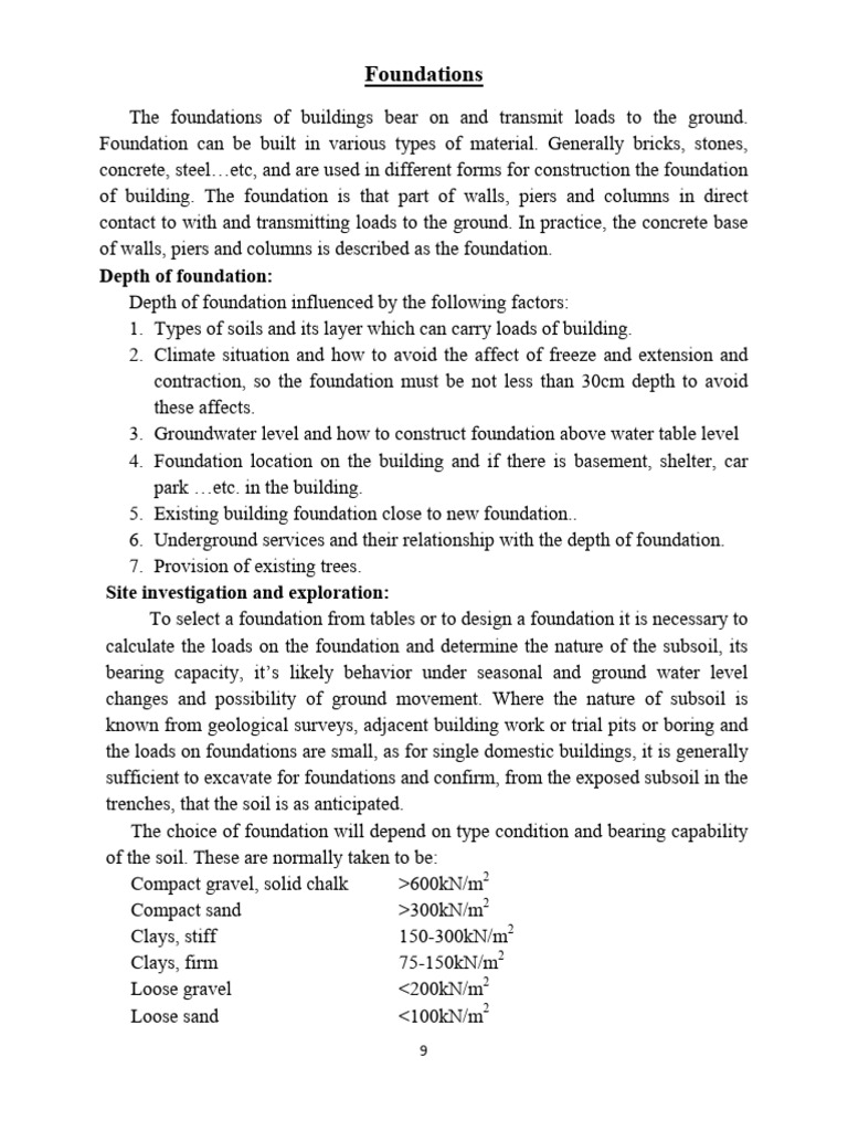 اساسات انشاء مباني | Download Free PDF | Foundation (Engineering) | Soil