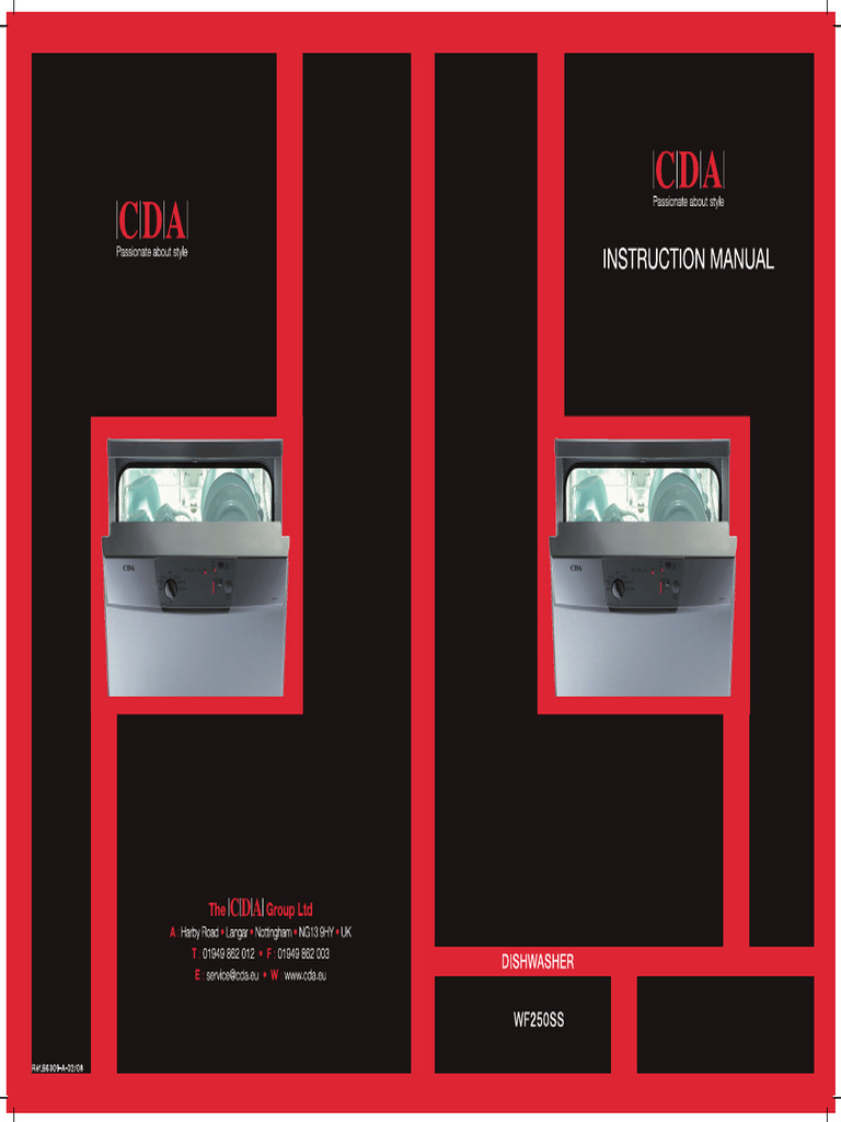 WF250 Im | PDF | Dishwasher | Electrical Connector