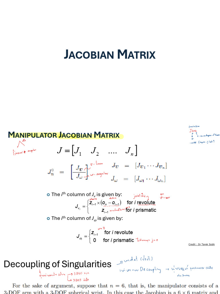 Jacobian Matrix II | PDF