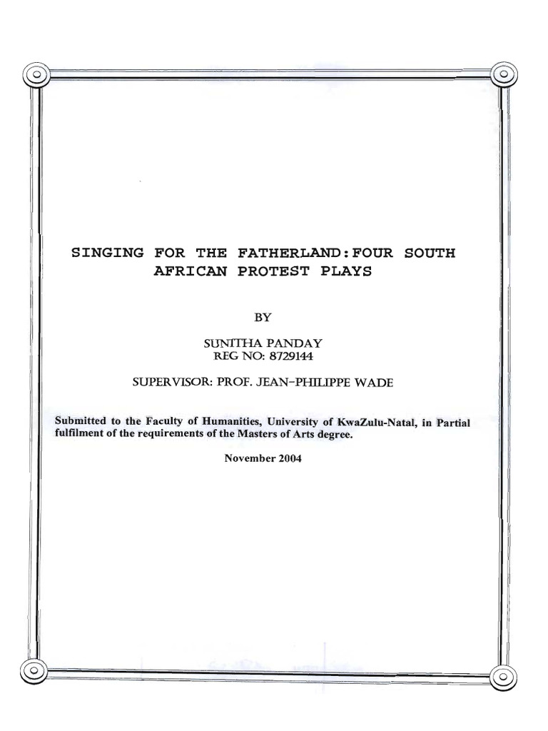 Panday Sunitha 2004 | PDF | Apartheid