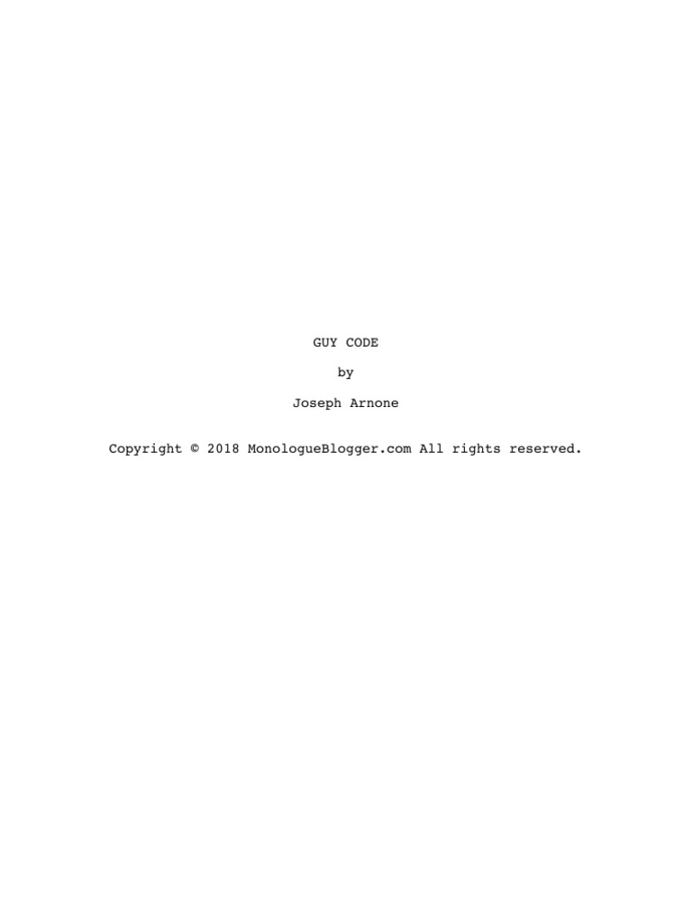 Guy-Code play script | PDF