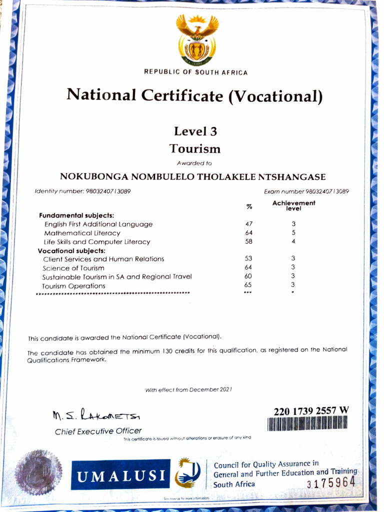 level 3 certificate | PDF | Academic Certificate | Qualifications