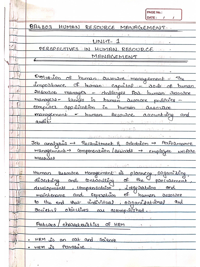 HRM Notes | PDF