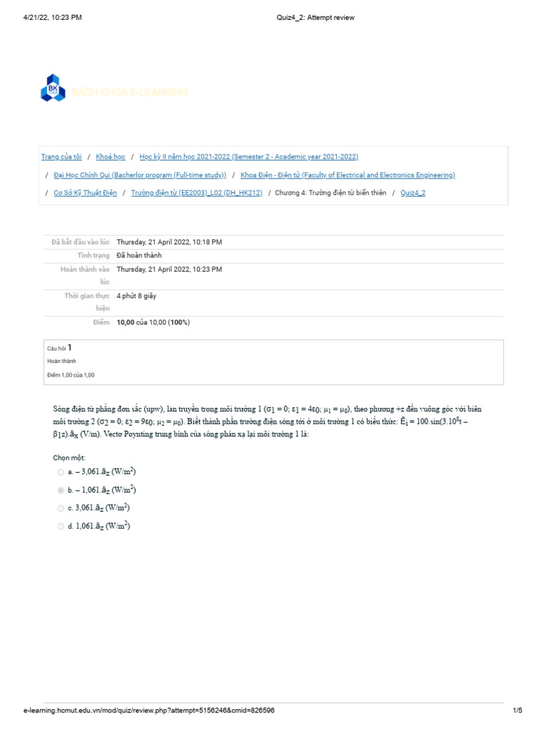Quiz4 - 2 - Attempt Review | PDF