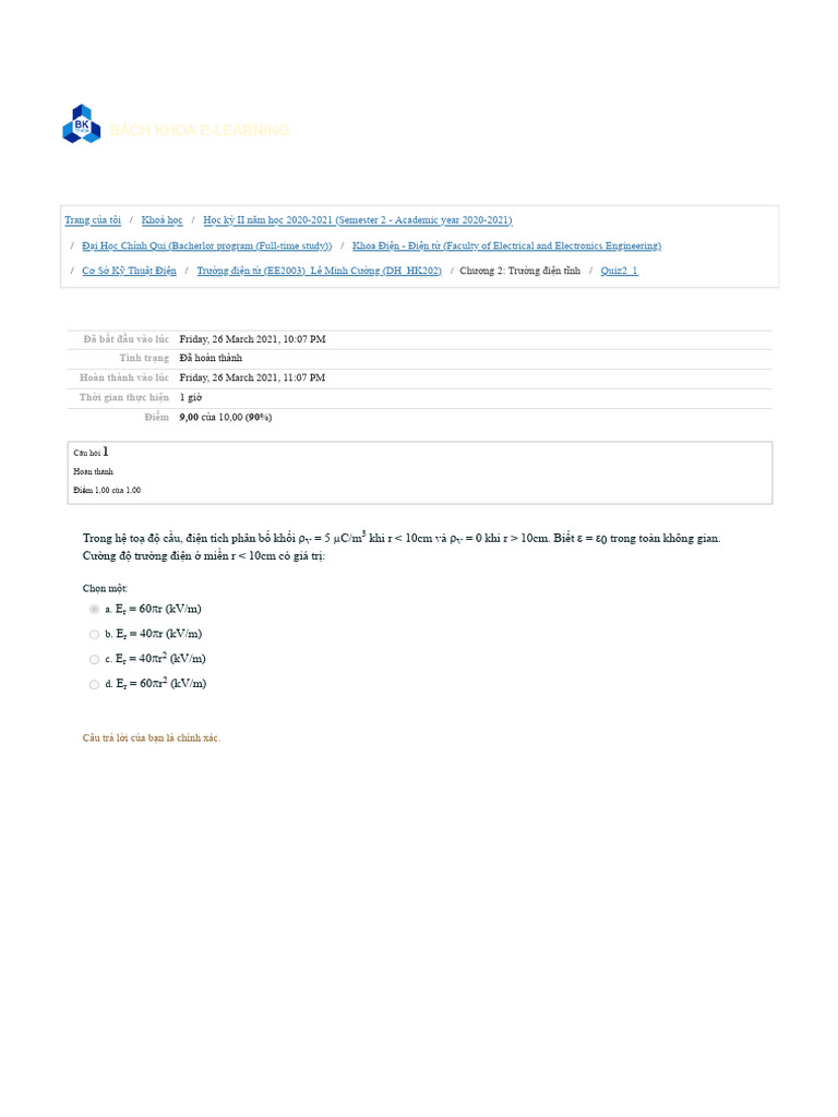 Quiz2 - 1 - Attempt Review | PDF