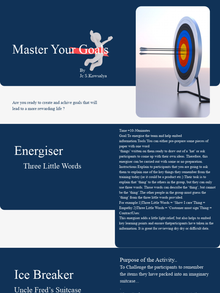 Master Your Goals | Download Free PDF | Goal | Goal Setting