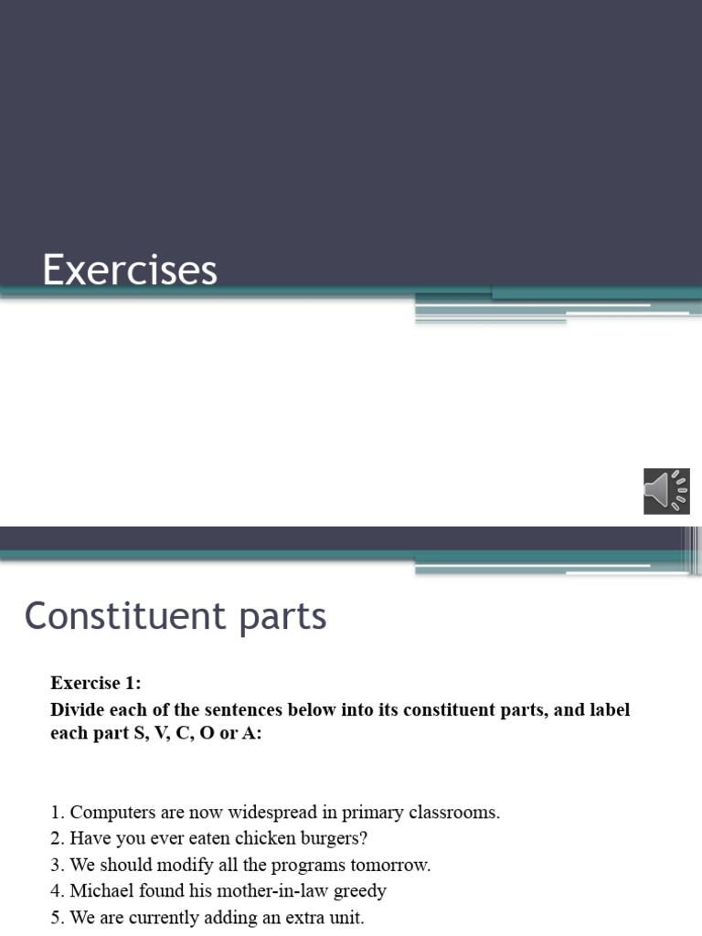 Lec 4 Exercises On Functions, Subjects, Objects, Intensive, Extensive Vebs | PDF | Verb | Object ...