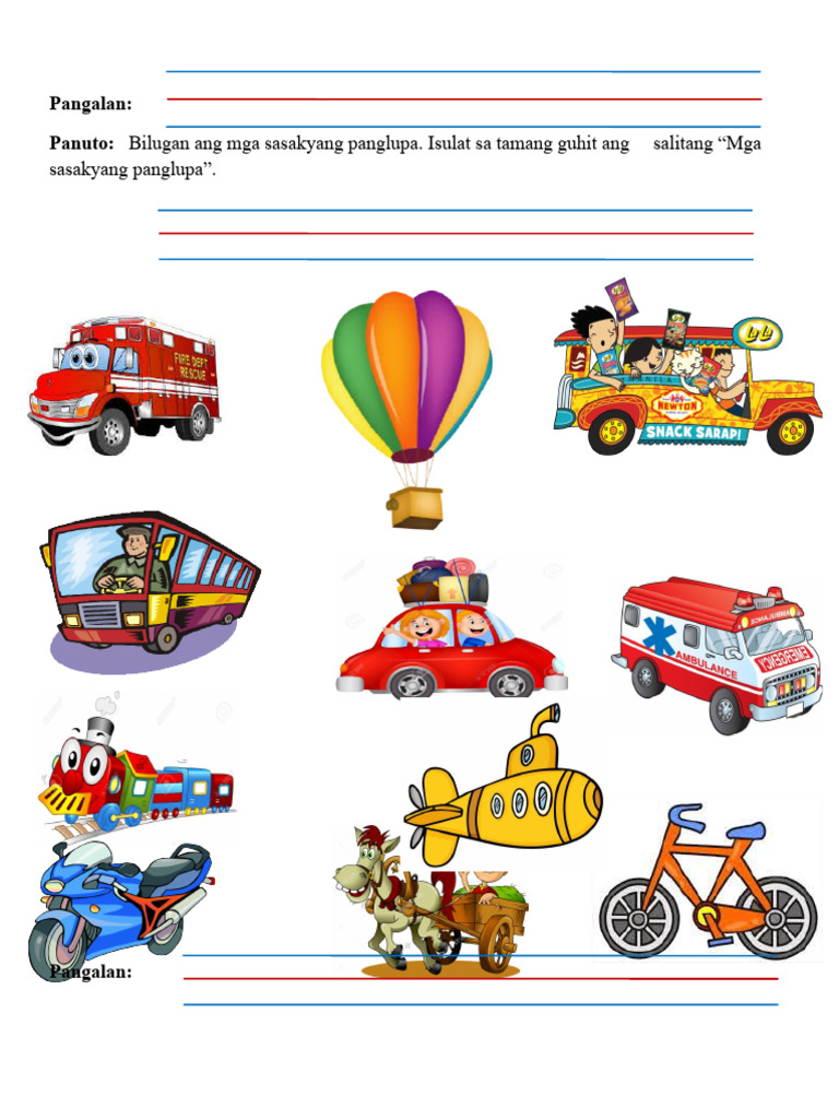 Transpo Worksheet | PDF