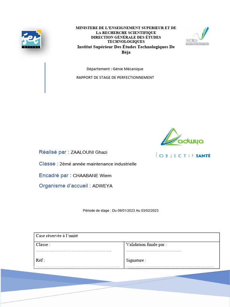 Rapport de Stage N°2 Zaalouni Ghazi | PDF | Soudage | Construction