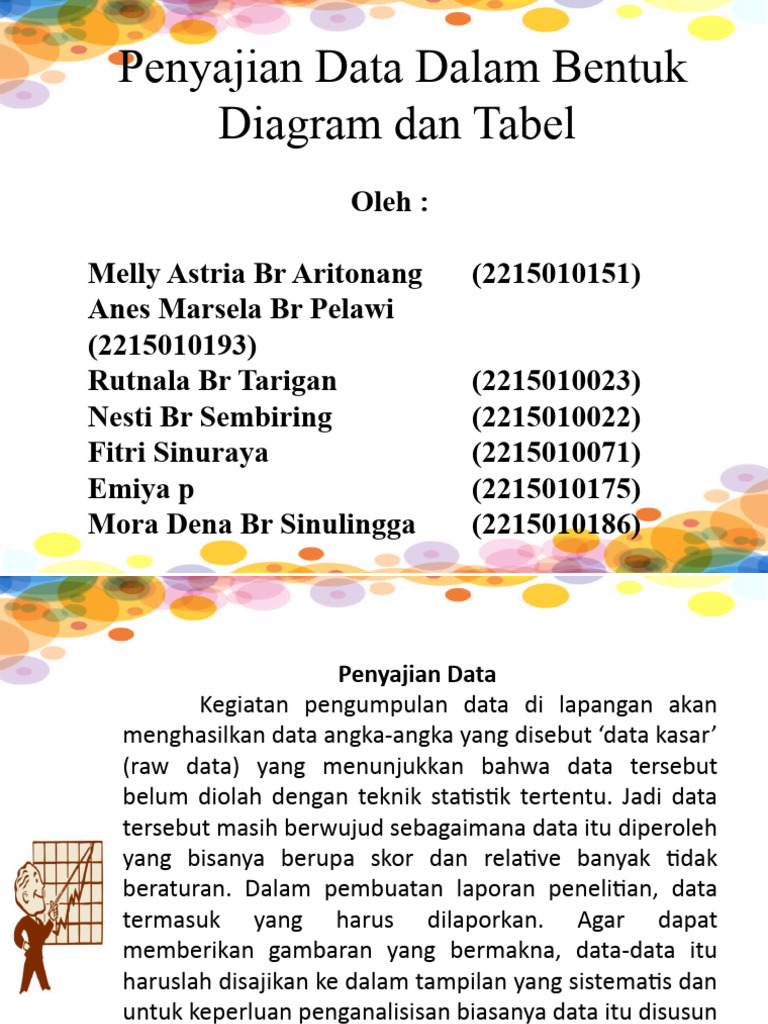 Penyajian Data Dalam Bentuk Diagram Dan Tabel | PDF