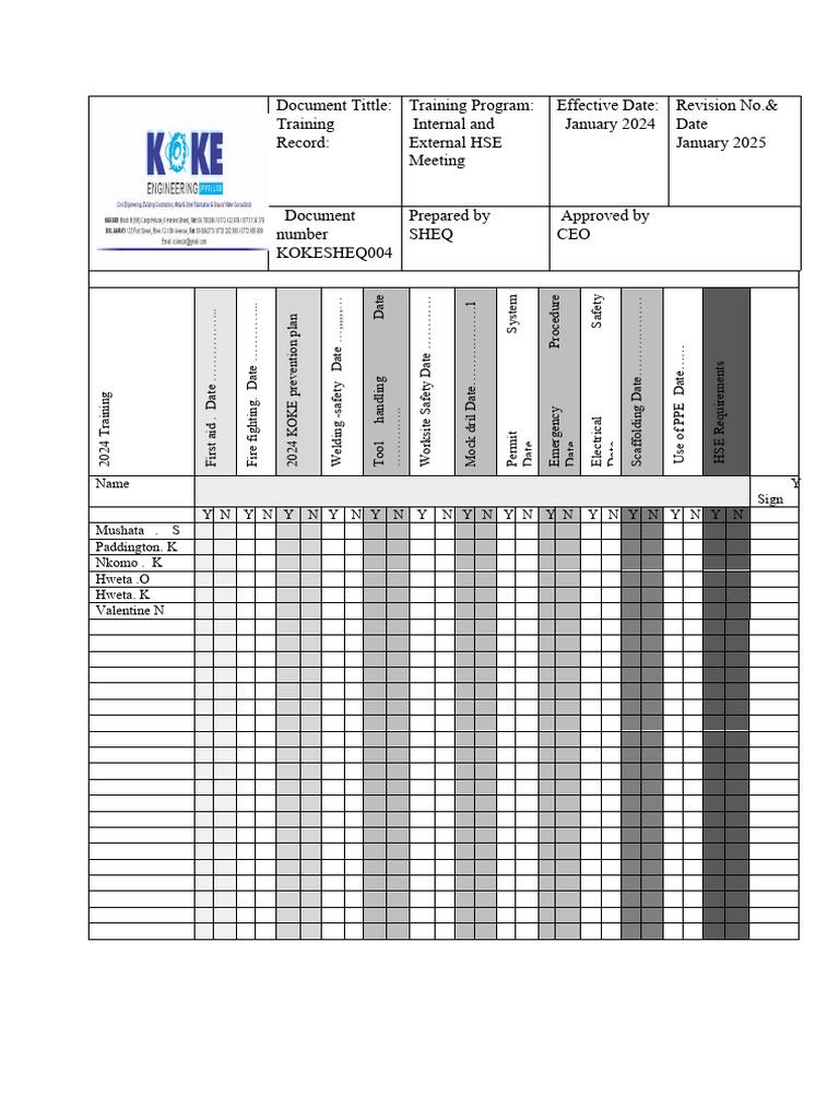 2024 Internal and External Training Final | Download Free PDF ...
