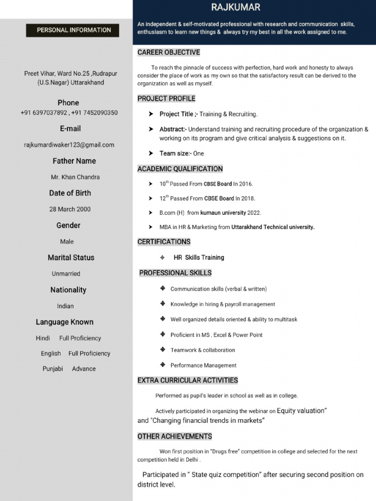 my resume | PDF