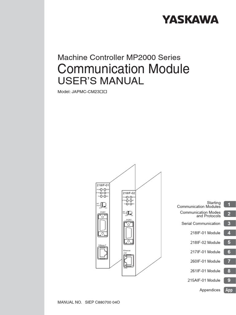 Yaskawa MP2000 | PDF | Parameter (Computer Programming) | Safety