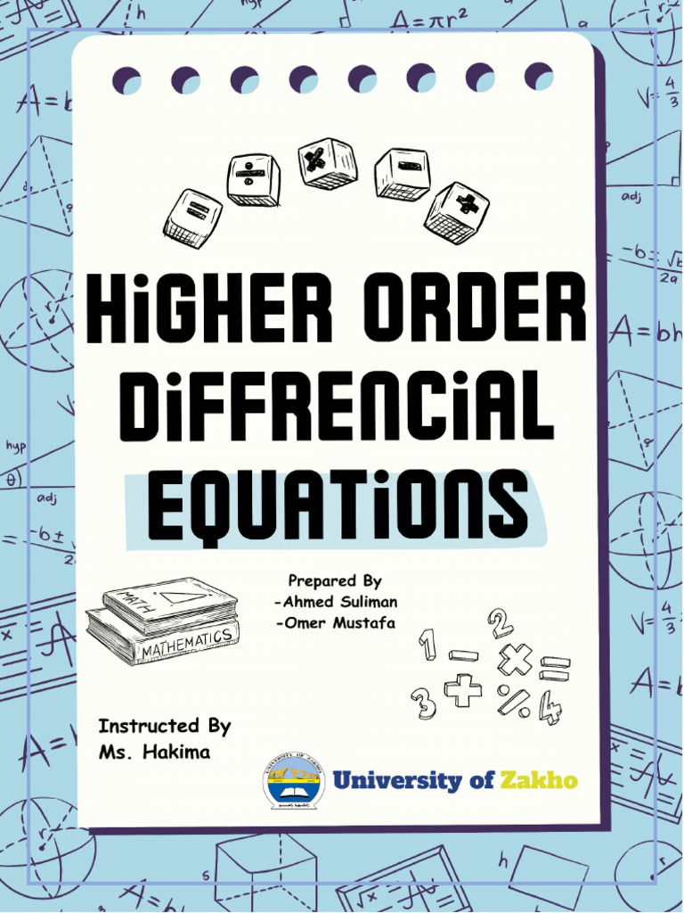 Ahmed Suliman and Omer Mustafa's Math Report | PDF | Ordinary ...