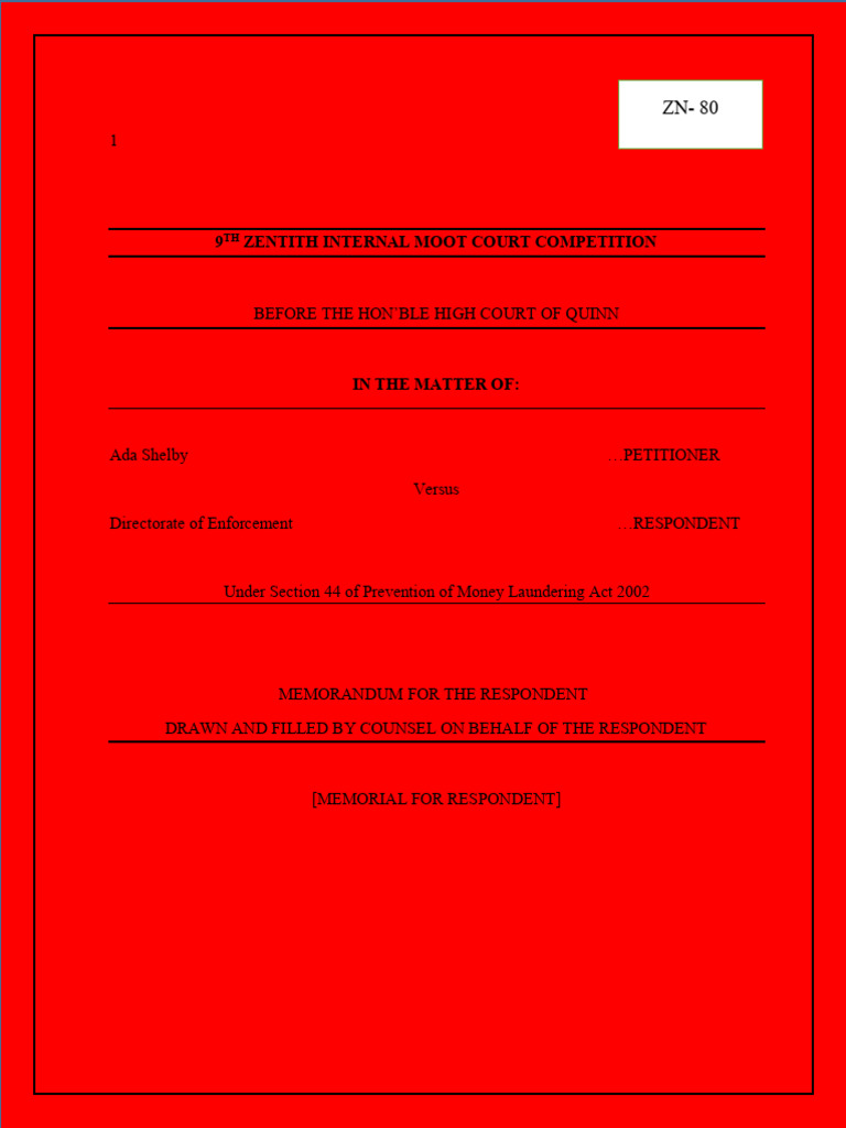 Respondent Final | Download Free PDF | Mens Rea | Recklessness (Law)