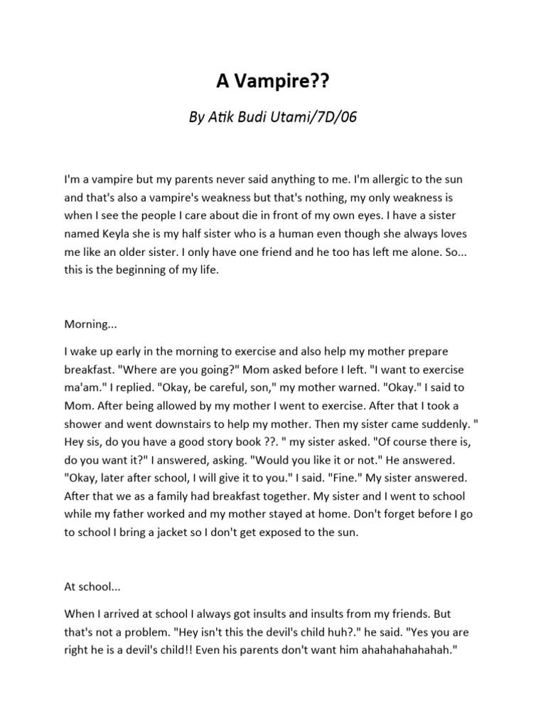 A Vampire | PDF