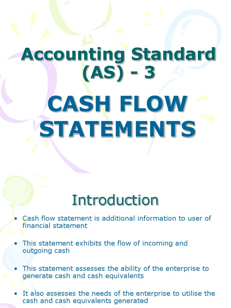 Accounting Standard (AS) - 3: Cash Flow Statements | PDF | Cash Flow ...