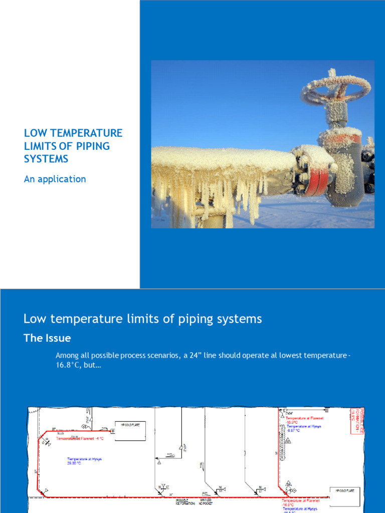 Low Temperature Limits of Piping Systems | PDF | Temperature | Stress ...
