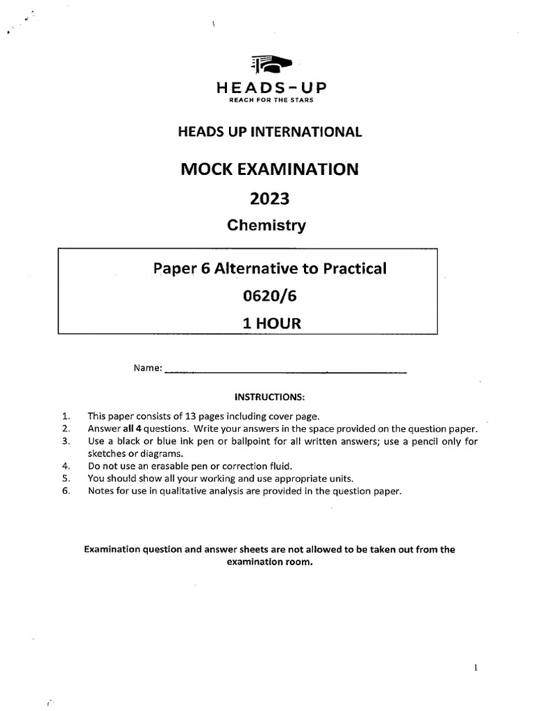 Chemistry P6 - Ryan - PDF | PDF