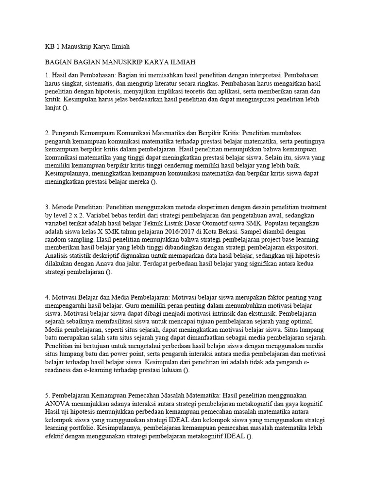 Rangkuman Materi Modul 2 KB 1 Dan 2 | PDF