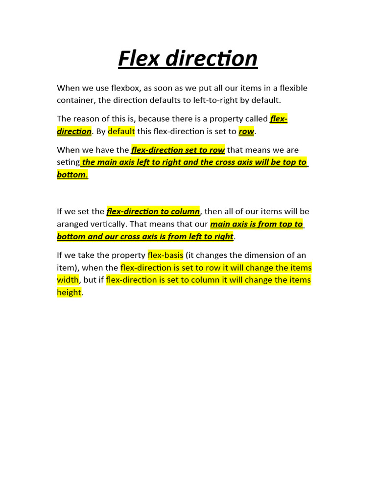 9.1 Flex Direction | PDF | Language Arts & Discipline | Science ...