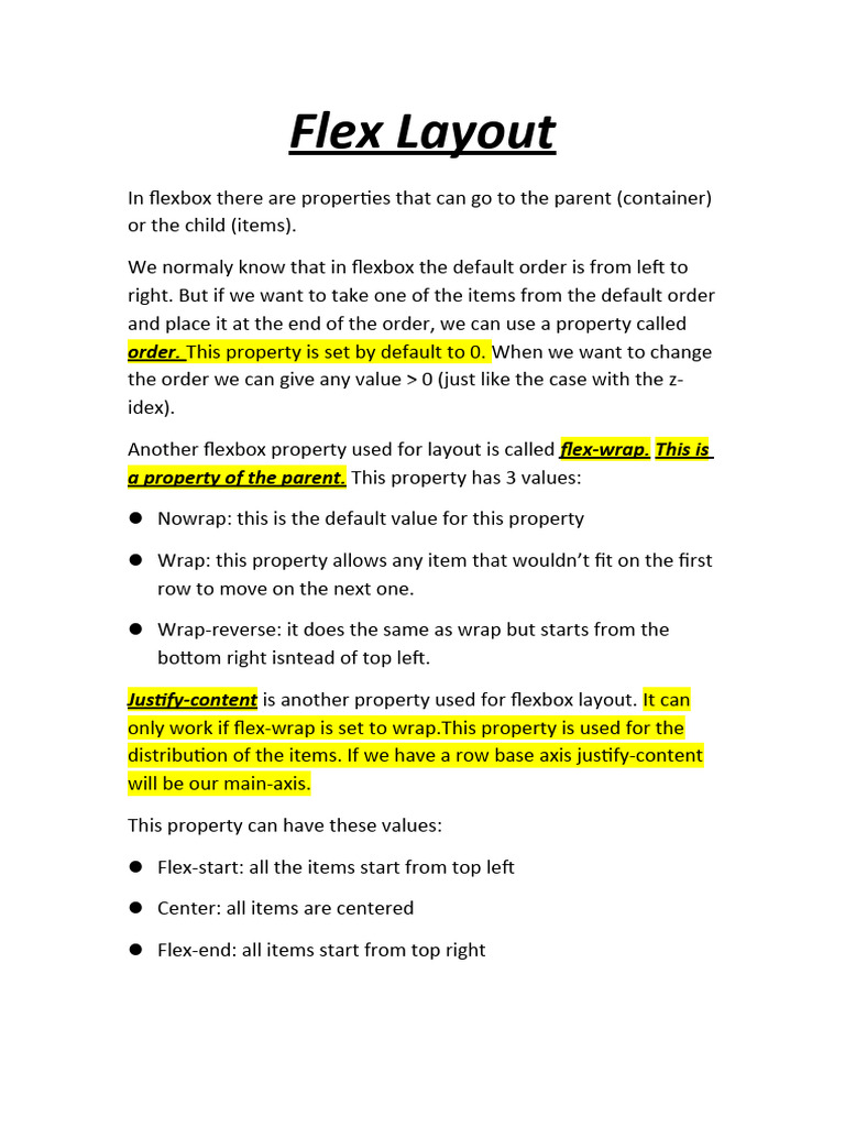 9.2 Flex Layout | PDF