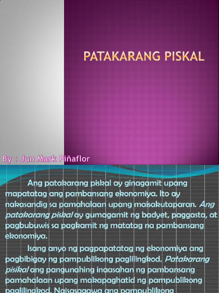 Patakarang Piskal | PDF