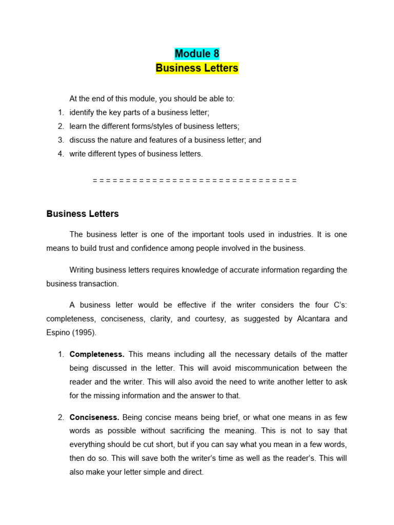 GE PC Module 8 | PDF | Written Communication