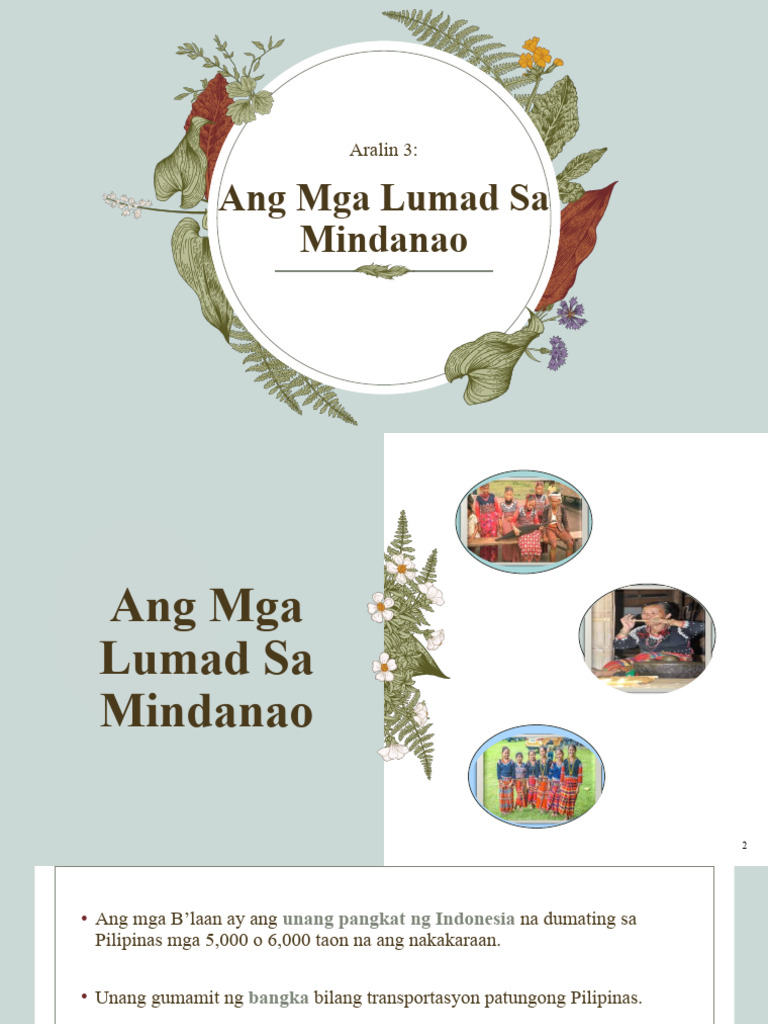 Ang Mga Lumad Sa Mindanao 2 | PDF