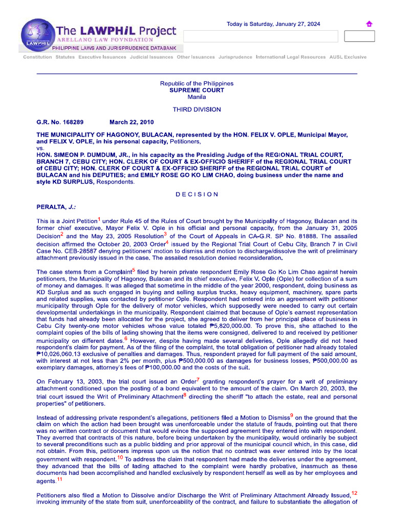 Minucipality vs. Dumdum | PDF