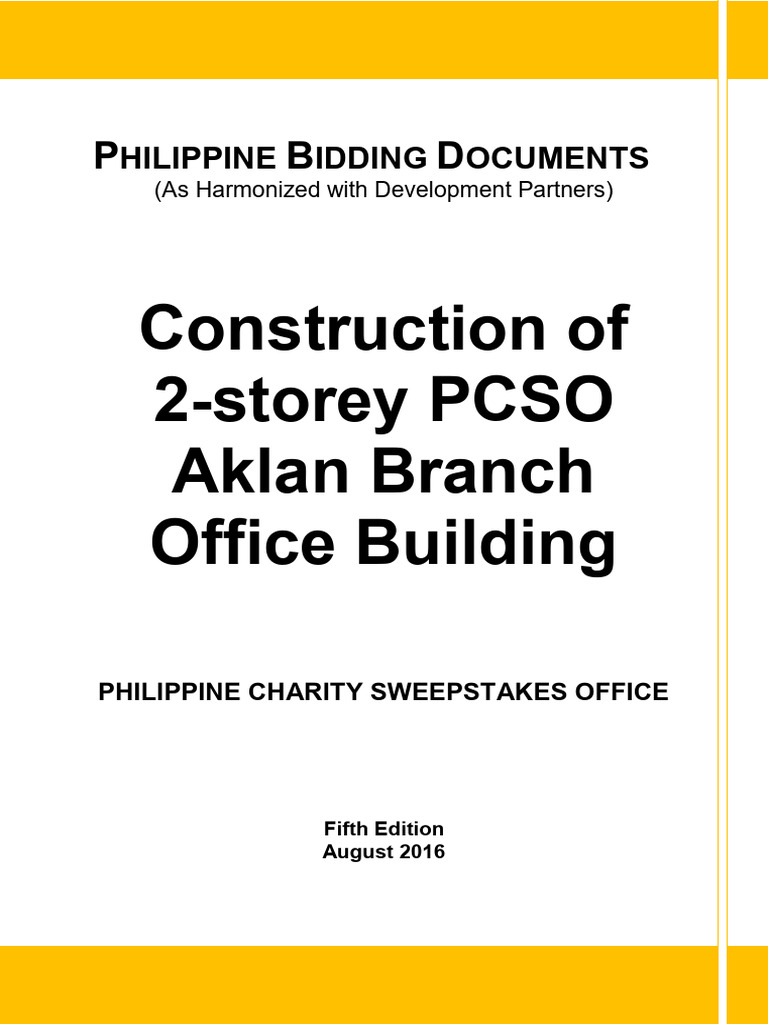 Bidding Documents Aklan Branch Office Building | PDF | Joint Venture ...