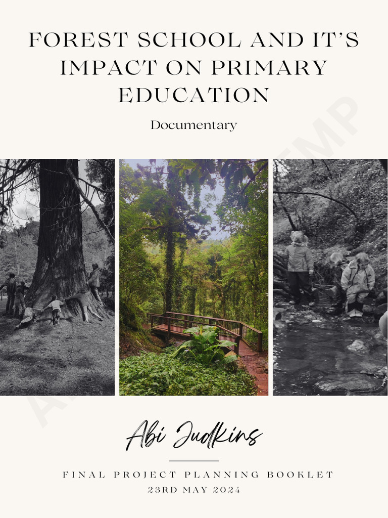 Draft Onecopy of Planning Production Booklet - Forest School 2 | PDF ...