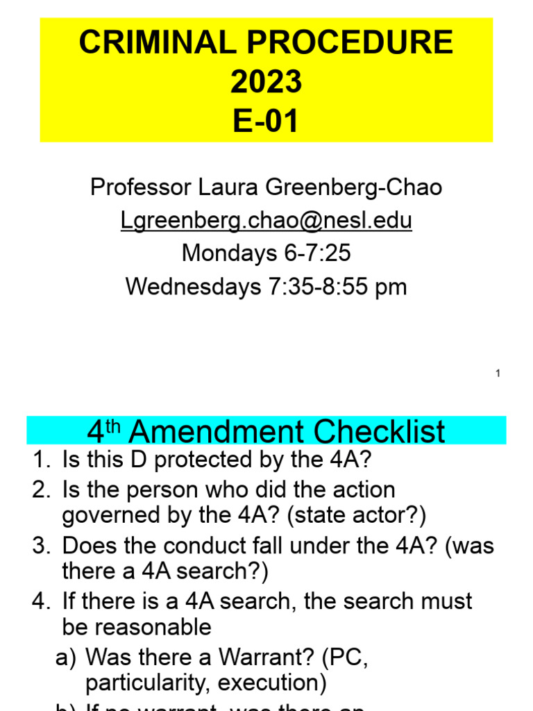 4th Amendment Search and Seizure Guide | PDF | Search Warrant ...