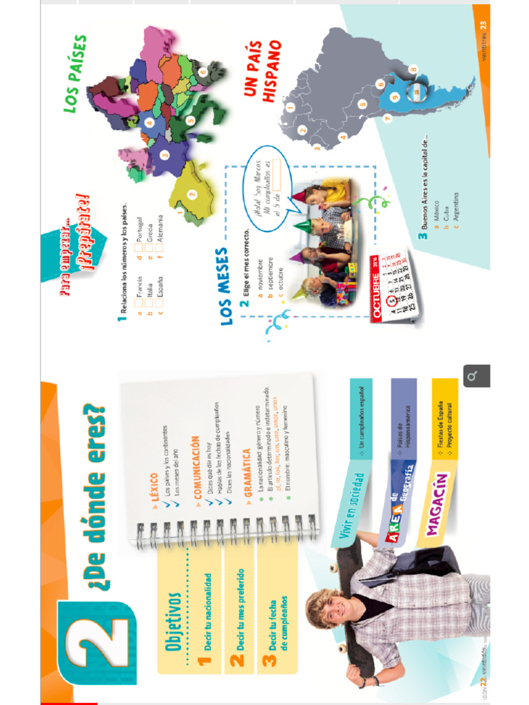 A1 Unit 2 de Donde Eres 22-23 | PDF