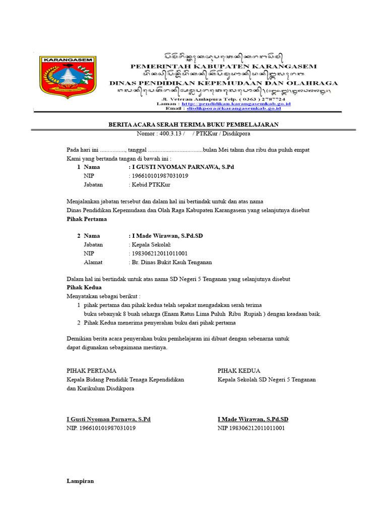 Form Isian Proposal Sekolah Yang Mengusul Bantuan Buku (Jawaban ...