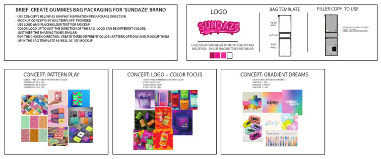 SUNDAZE Gummies Packaging Brief | PDF