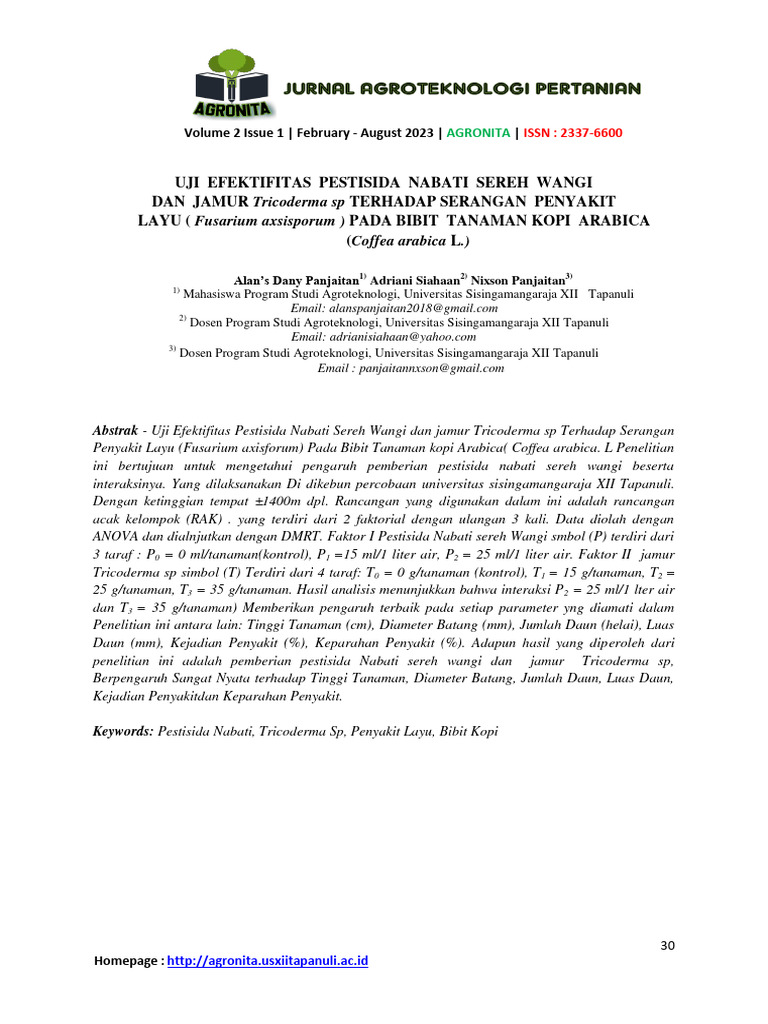 Jaurnal Tanaman Kopi (Alans P Dan Nixson) | PDF