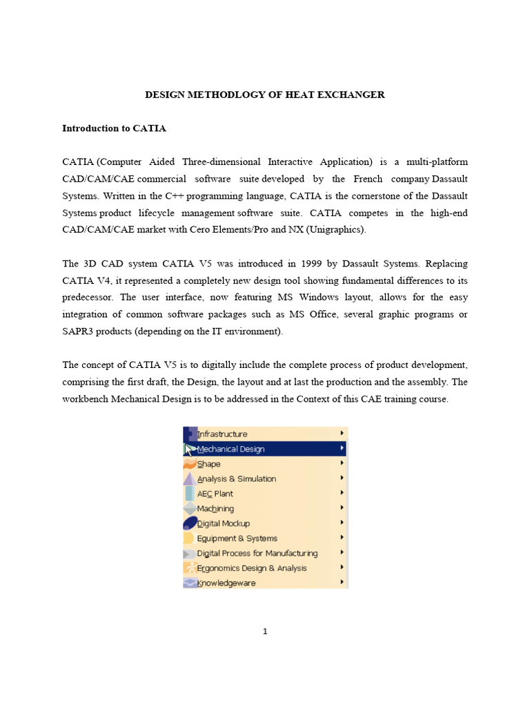 CATIA V5 Heat Exchanger Design Guide | PDF | Computer Aided Design ...